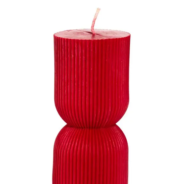 ELUWA STUDIO Joso Tall Ridged Candle, 17 Oz