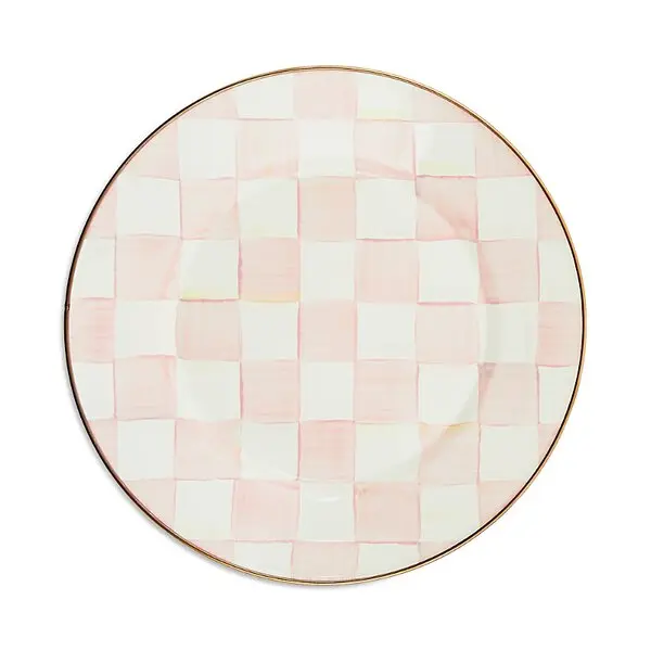 MACKENZIE-CHILDS Rosy Check Dinner Plate - No Color