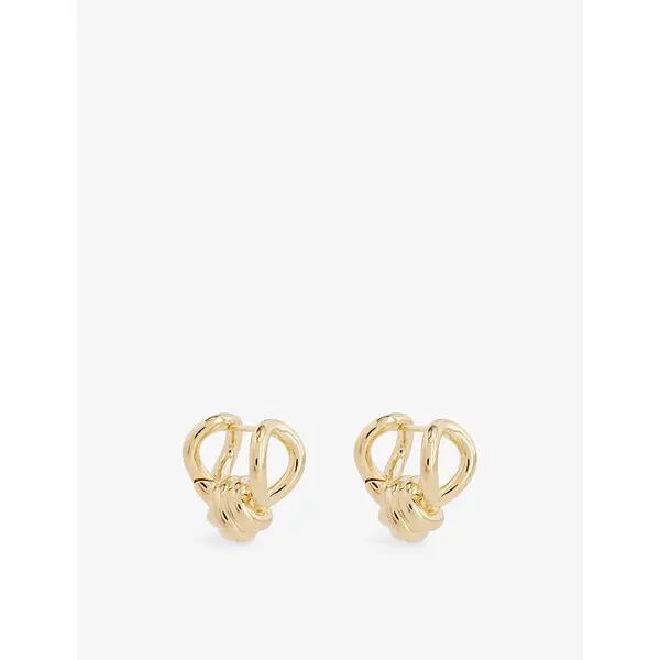 Bottega Veneta Knot Earrings - Yellow Gold