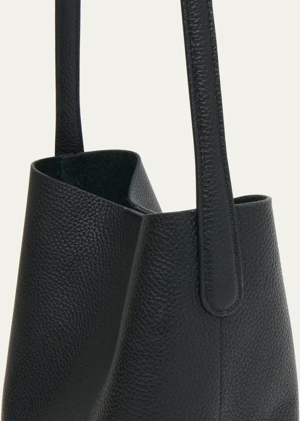 MANSUR GAVRIEL Cabas Mini Leather Shoulder Bag - Black