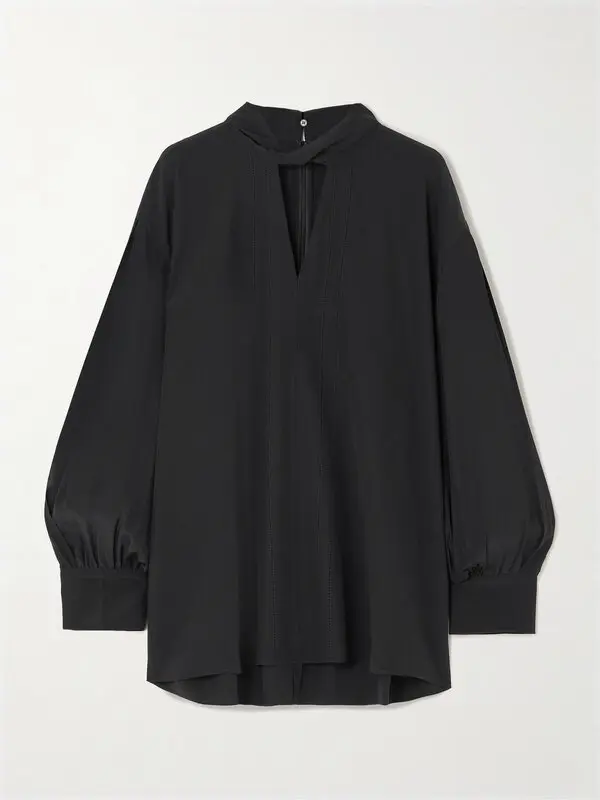JOSEPH Rivoli Silk Crepe De Chine Blouse
