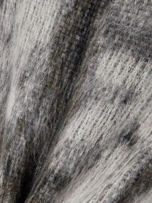 Attico Brushed Knitted Sweater - Gray