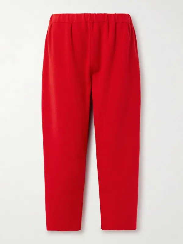 THE ROW Herea Cropped Cashmere Tapered Pants