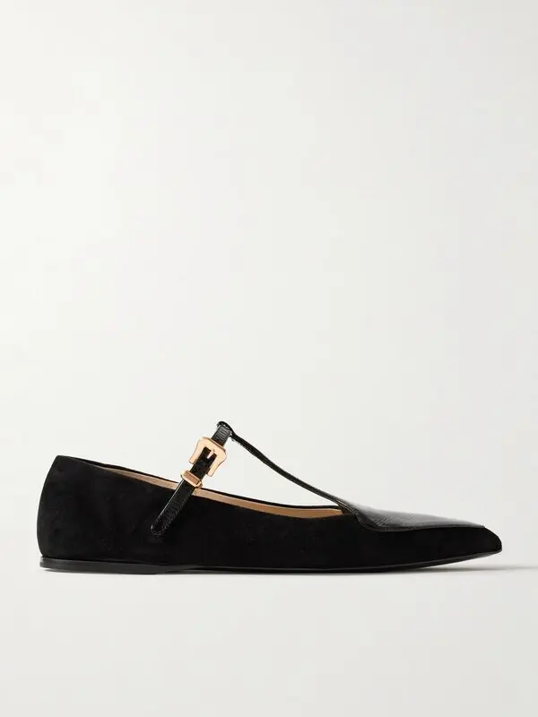 Gabriela Hearst Liv Mary Jane Ballet Flats - Black