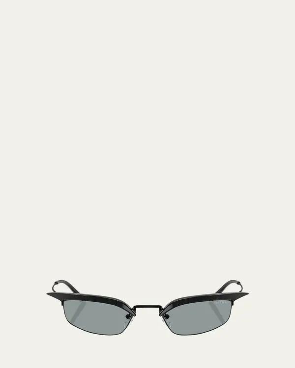 Prada B50s Rectangle Sunglasses - Black
