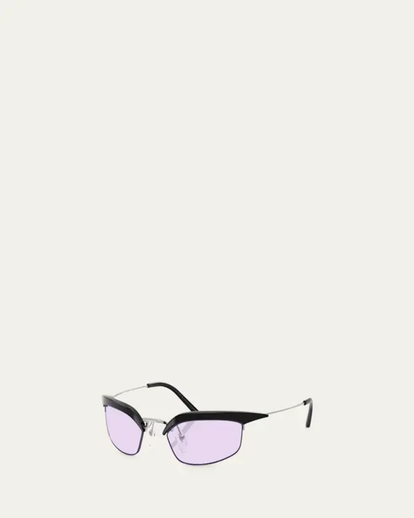 Prada B50s Rectangle Sunglasses - Black