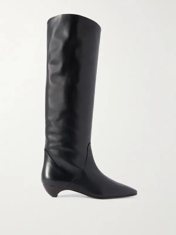 Le Monde Beryl Allegra Leather Knee Boots