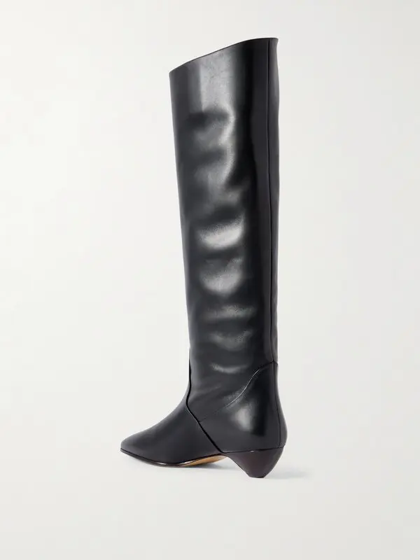 Le Monde Beryl Allegra Leather Knee Boots