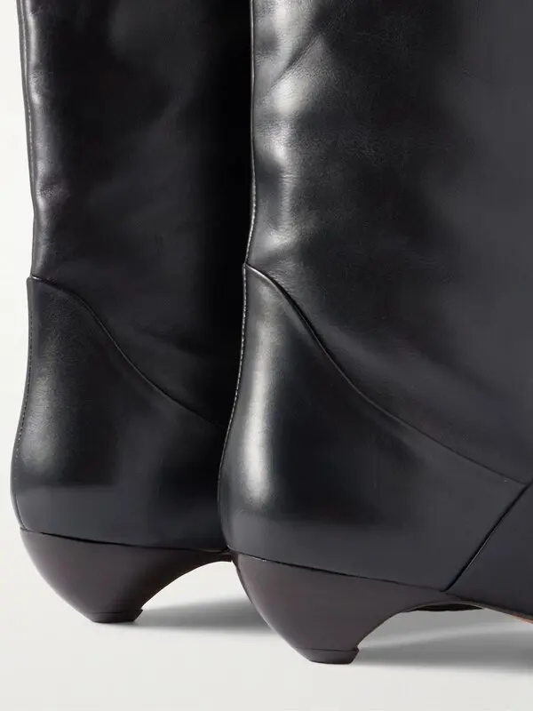 Le Monde Beryl Allegra Leather Knee Boots