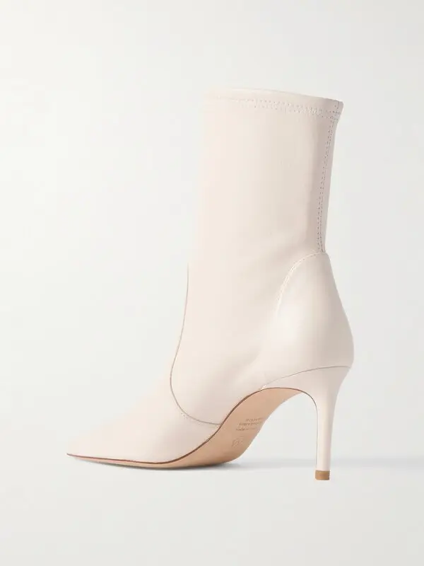 STUART WEITZMAN Power Leather Ankle Boots - Neutrals