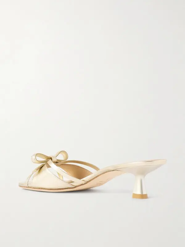 STUART WEITZMAN Felicity Metallic Leather Sandals