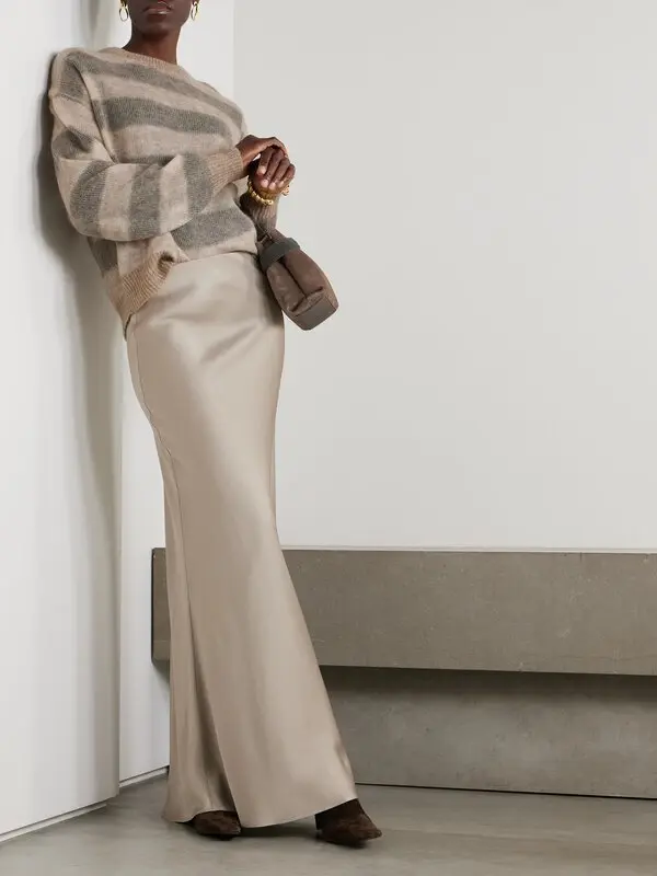 Brunello Cucinelli Cady Maxi Skirt - Neutrals