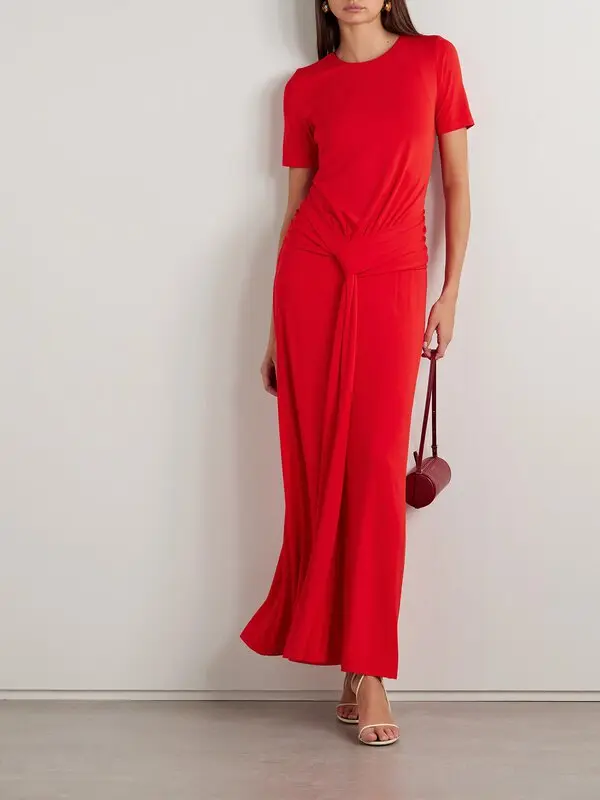 Simkhai Nalani Tie-front Draped Gown