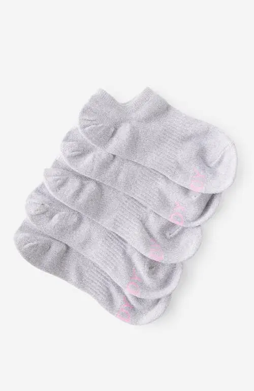 Cotton:on Active Body Low Cut Sneaker Socks 5pk - Grey Marle