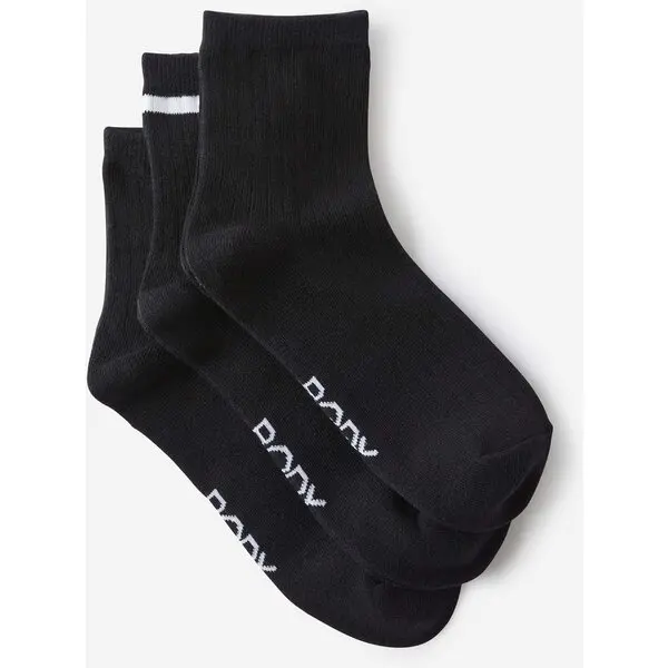Cotton:on Active Body Mid Crew Socks 3-pack - Black