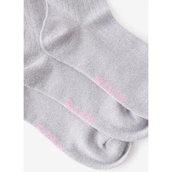 Cotton:on Active Body Mid Crew Socks 3pk - Grey Marle
