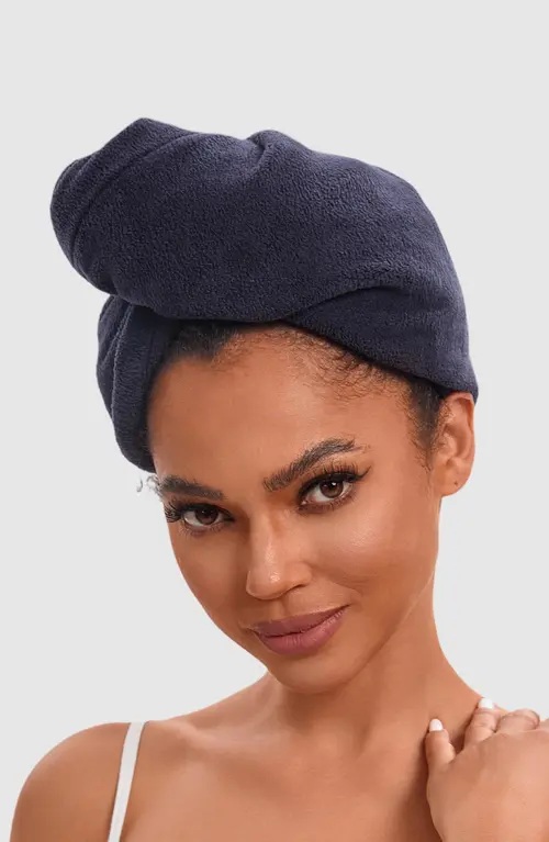 LUCE Silky Satin Pillowcases + Hair Towel Wrap - Grey