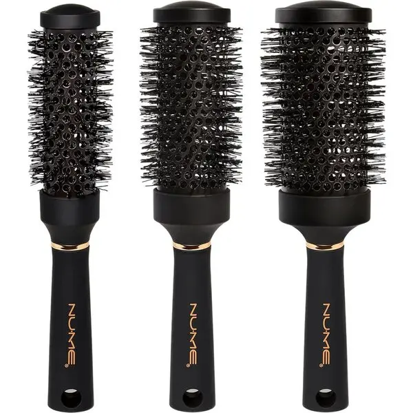 NUME Ionic Round Brush Set - Black