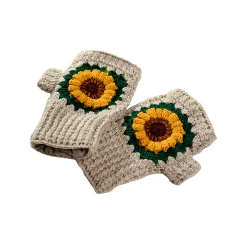 NIRVANNA DESIGNS Sunflower Handwarmers - Linen