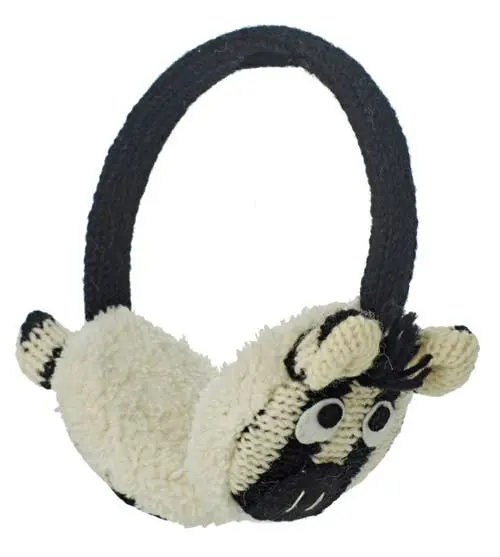 NIRVANNA DESIGNS Zebra Earmuffs - White