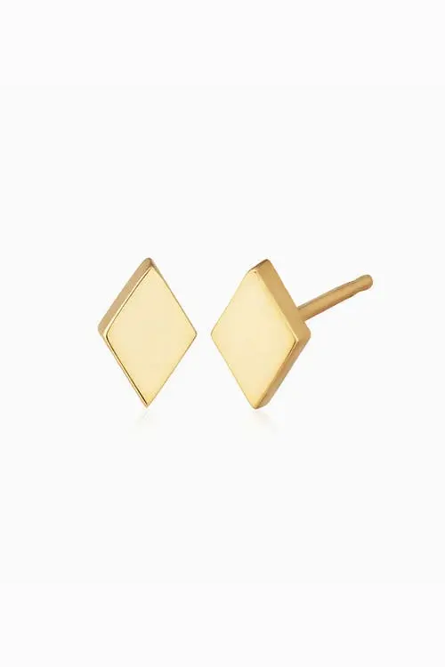 ORADINA 14k Gold Diamond Stud Earrings - Yellow Gold