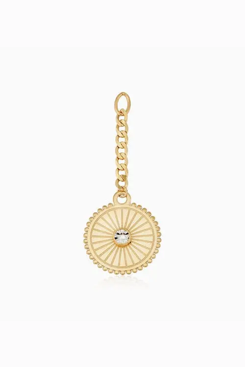 ORADINA 14k Gold Stellar Charm - Yellow Gold