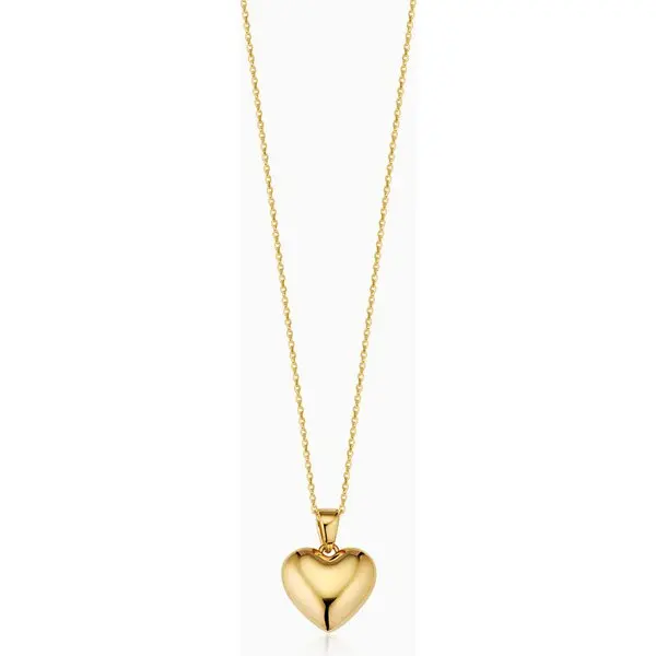 ORADINA 14k Gold Heart Pendant Necklace - Yellow Gold