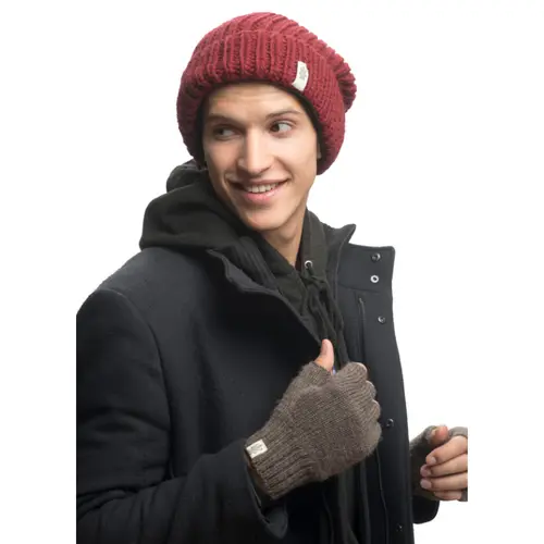 NIRVANNA DESIGNS Striped And Solid Fingerless Gloves