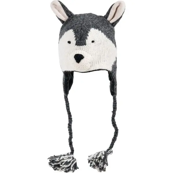 NIRVANNA DESIGNS Wolf Hat - Grey