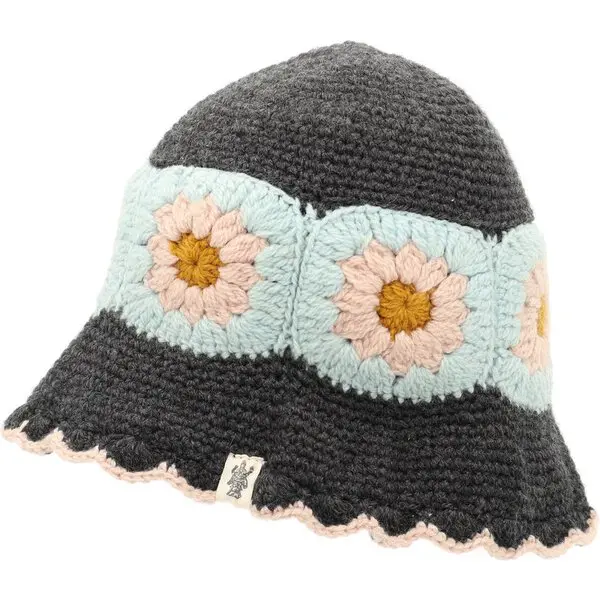 NIRVANNA DESIGNS Hand-knit Mushroom Hat - Charcoal