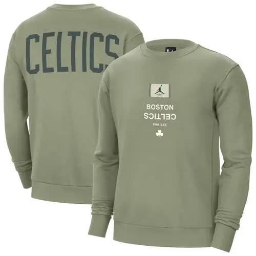 JORDAN BRAND Boston Celtics Courtside Statement Edition Heavyweight Pullover Sweatshirt
