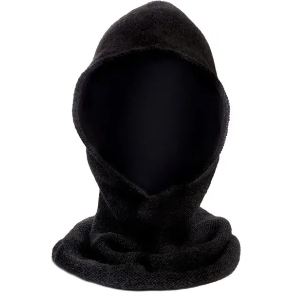 NIRVANNA DESIGNS Wool Roll Hood - Black