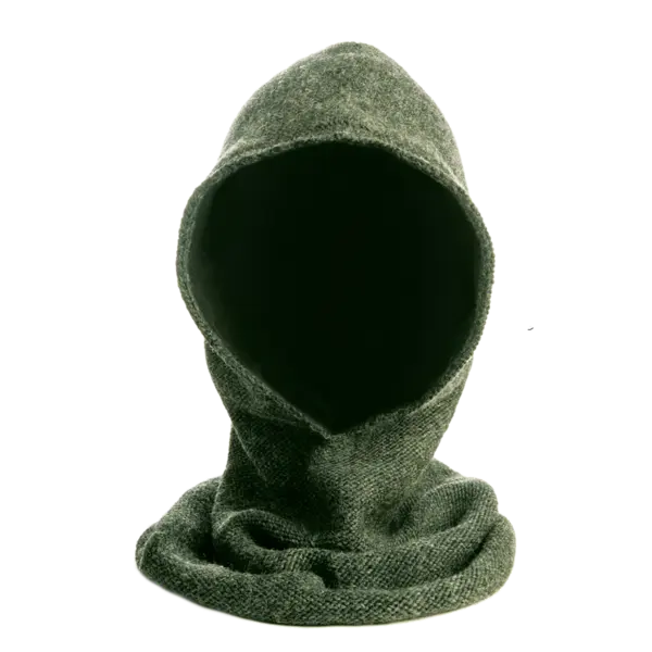 NIRVANNA DESIGNS Wool Roll Hood - Olive