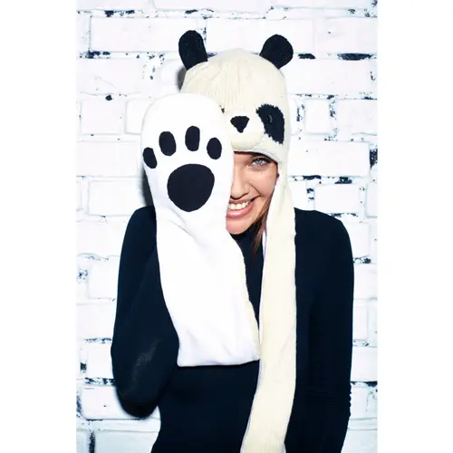 NIRVANNA DESIGNS Panda Hatscarf