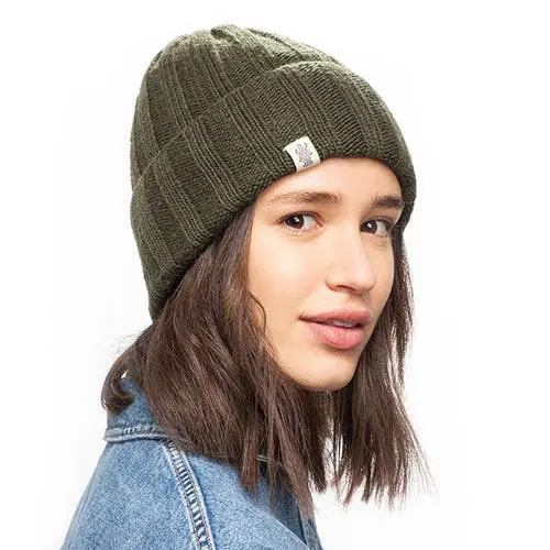 NIRVANNA DESIGNS Ribbed Beanie - Ash