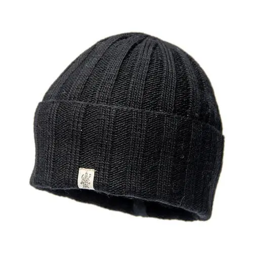 NIRVANNA DESIGNS Ribbed Beanie - Black