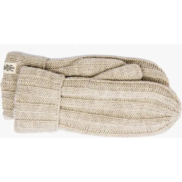 NIRVANNA DESIGNS Ribbed Mittens - Linen