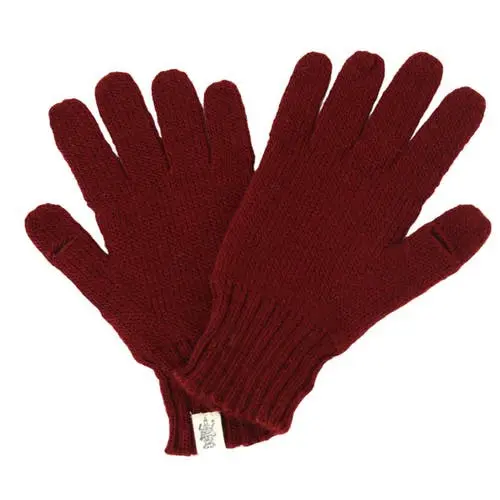 NIRVANNA DESIGNS Mccarren Knitted Gloves - Burgundy