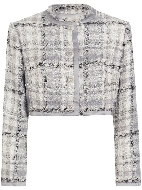 Dolce & Gabbana Tweed Jacket - Grey