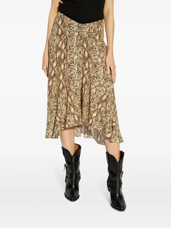 Isabel Marant Étoile Olena Midi Skirt - Neutrals
