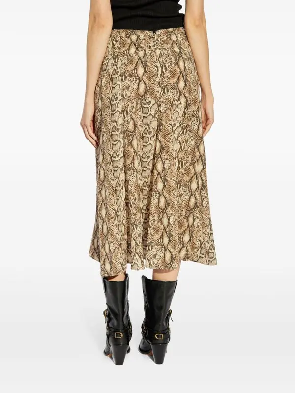 Isabel Marant Étoile Olena Midi Skirt - Neutrals