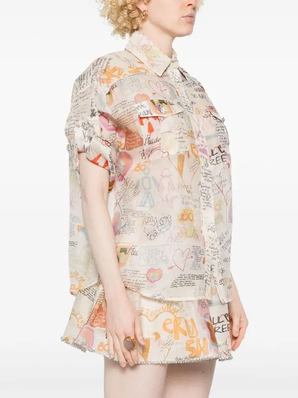 Zimmermann Rolled-sleeve Shirt