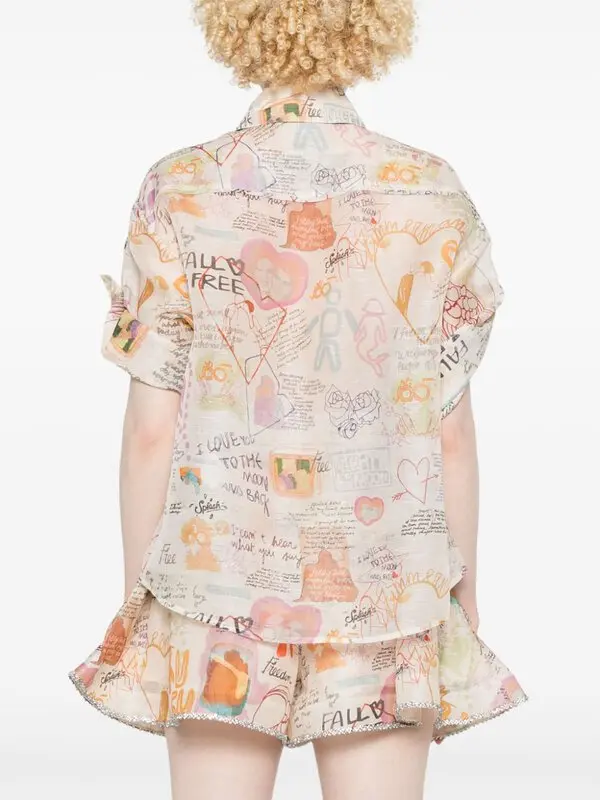 Zimmermann Rolled-sleeve Shirt