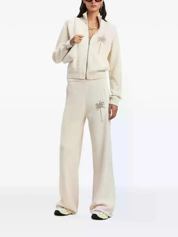 Palm Angels Palm Tree Knitted Trousers - Neutrals