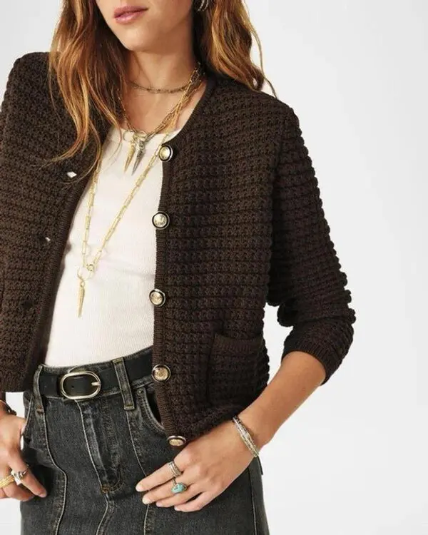 Ba&sh Gaspard Cardigan - Brown