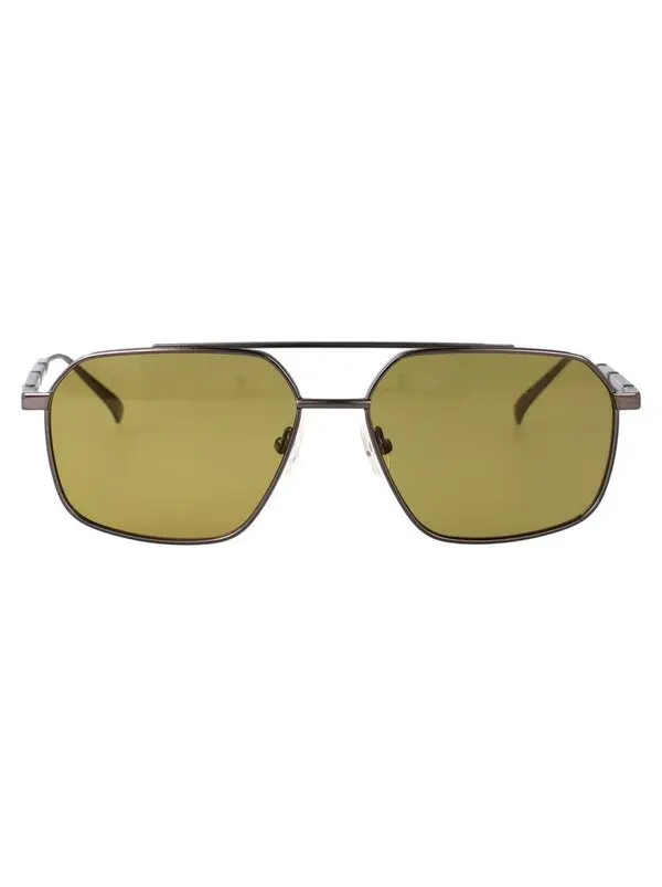 Alexander McQueen Sunglasses - Ruthenium-ruthenium-green