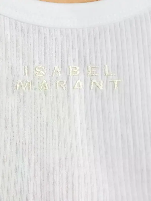 Isabel Marant Étoile Thea Cotton Ribbed Tank Top - Grey
