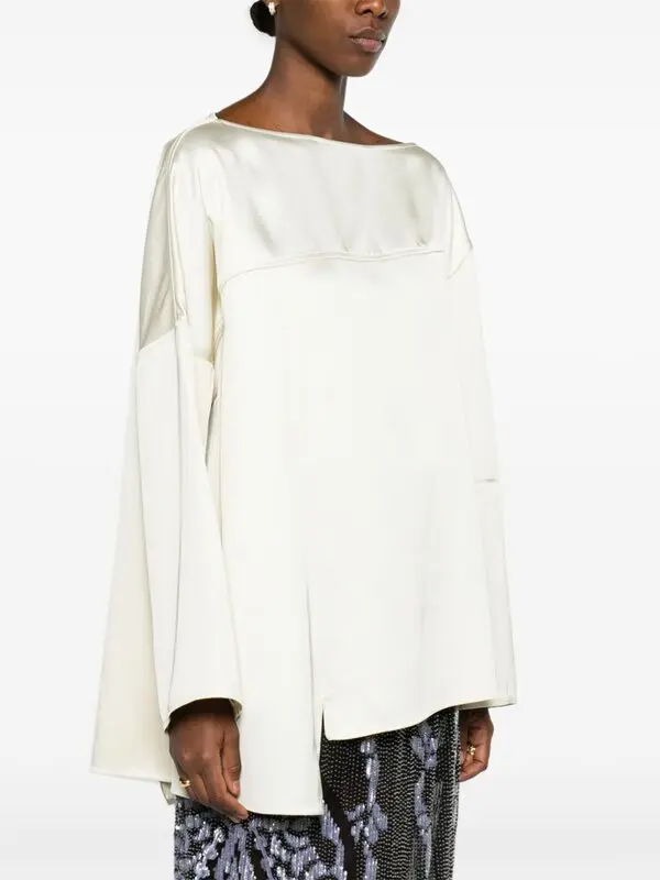 JIL SANDER Seam-detail Crepe Blouse