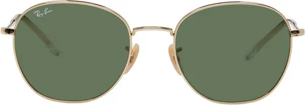 Ray-ban Gold Tone Round Sunglasses - 001/31 Arista
