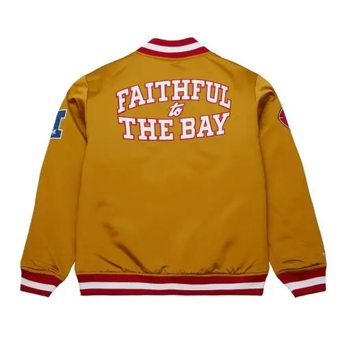 Mitchell & Ness San Francisco 49ers Heavyweight Full-zip Satin Jacket